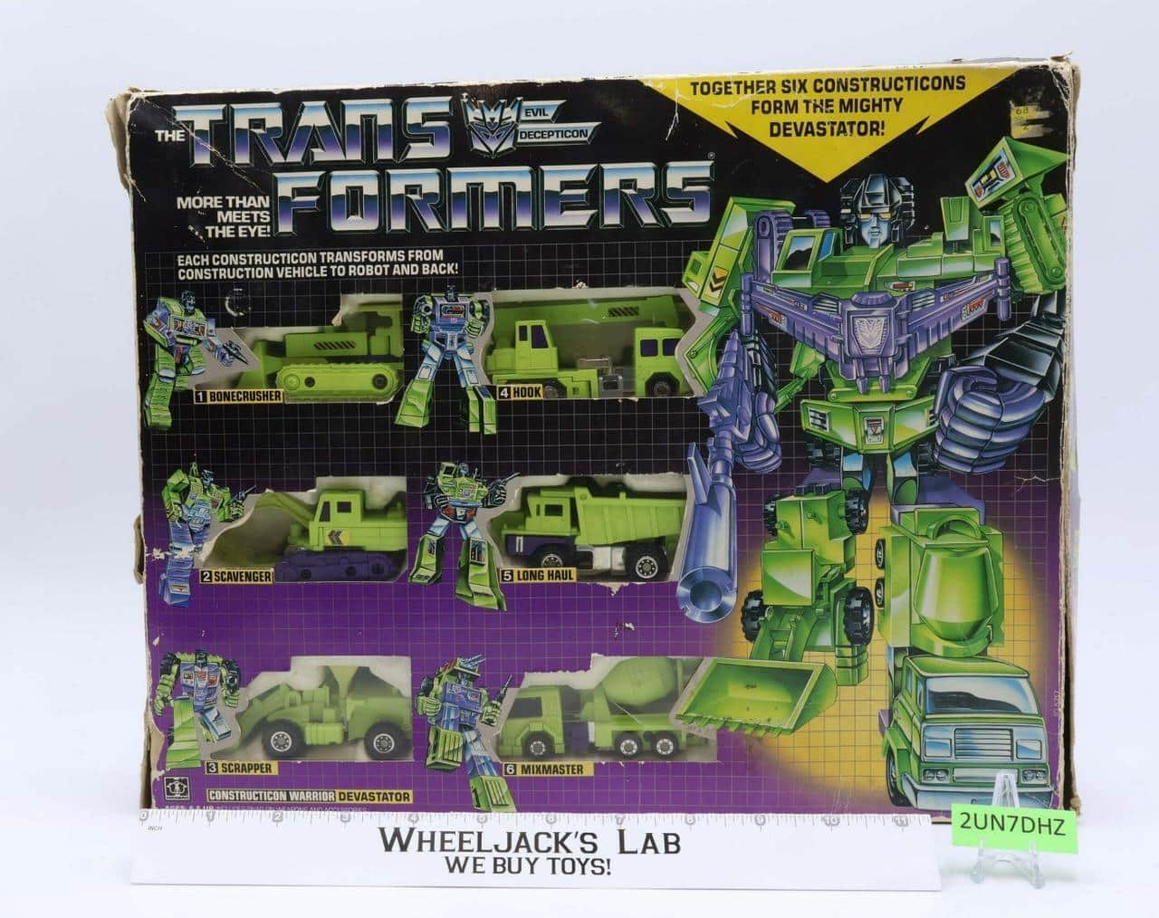 Devastator 100% Complete W Box 1985 Vintage Hasbro G1 Transformers ...