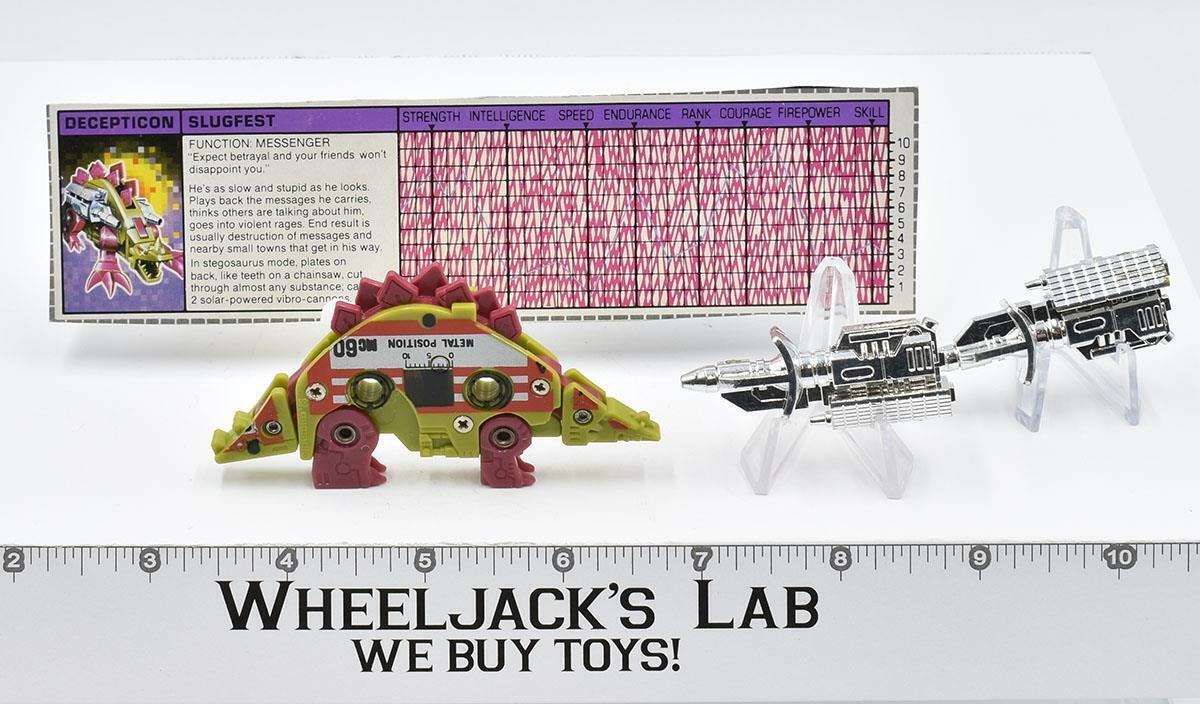 Slugfest 100% Complete 1987 Vintage G1 Transformers Stegosaurus Action ...