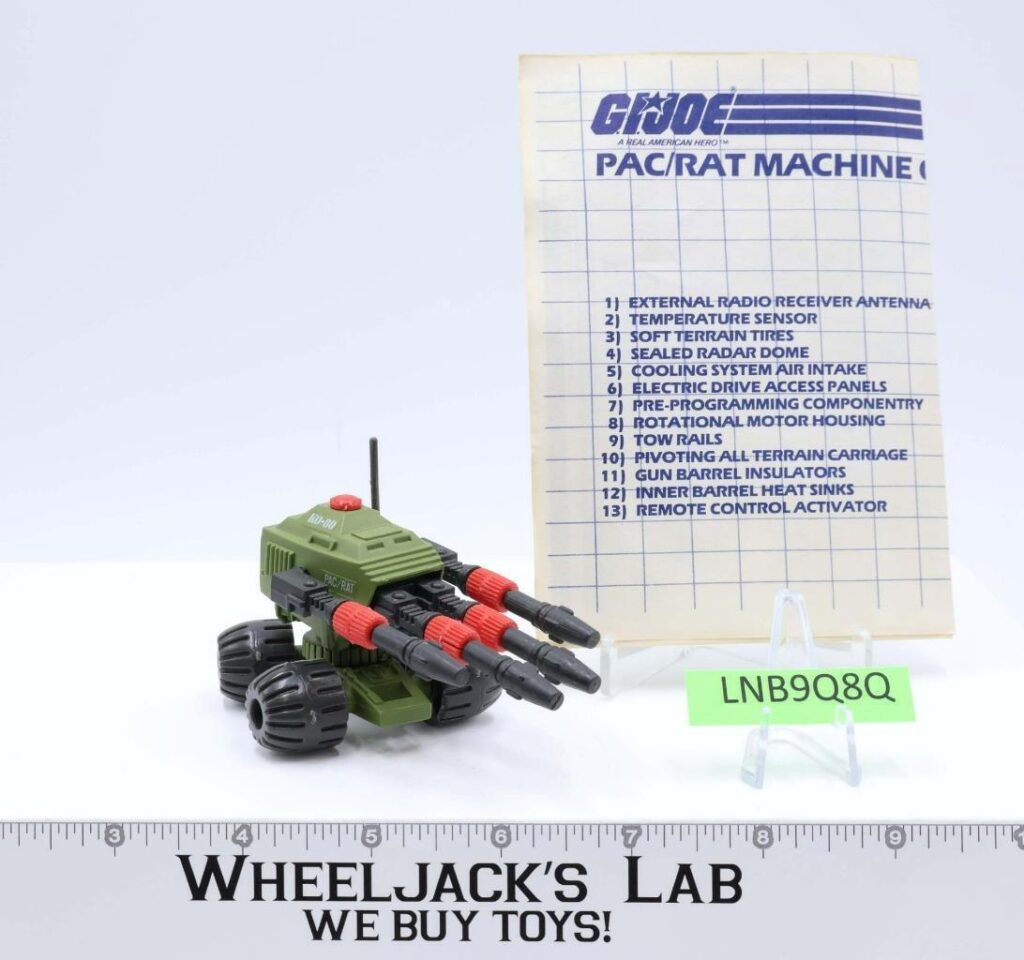 Pac/Rat Machine Gun G.I. Joe 1983 Hasbro Vintage Vehicle - Wheeljack's Lab