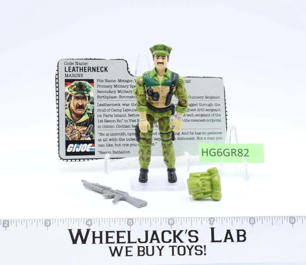 Leatherneck V1 100% Complete G.I. Joe 1986 Hasbro Vintage Action Figure ...