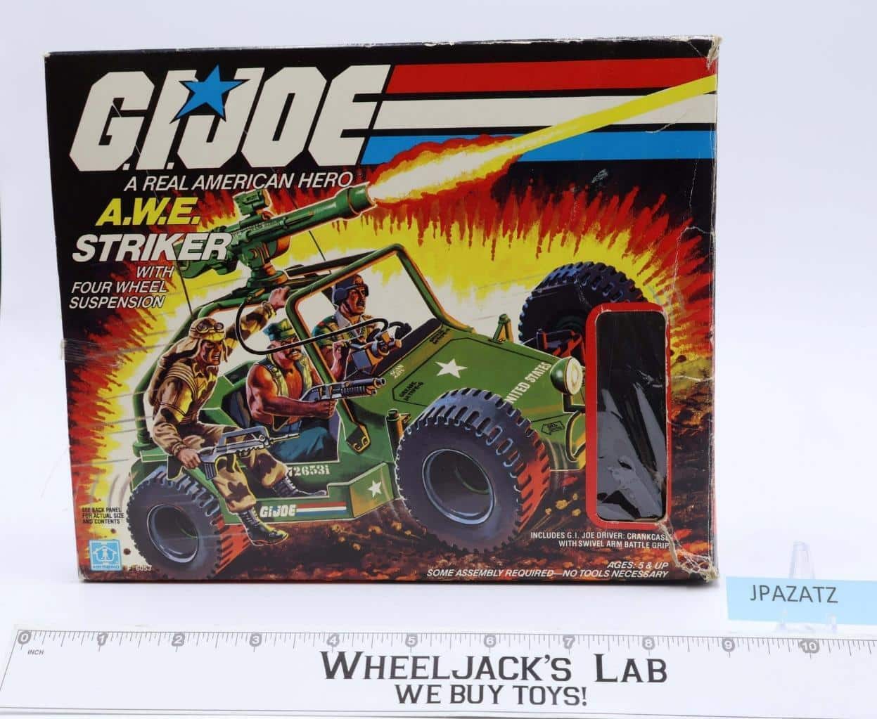 A.W.E. Striker G.I. Joe 1985 Hasbro EMPTY BOX ONLY - Wheeljack's Lab