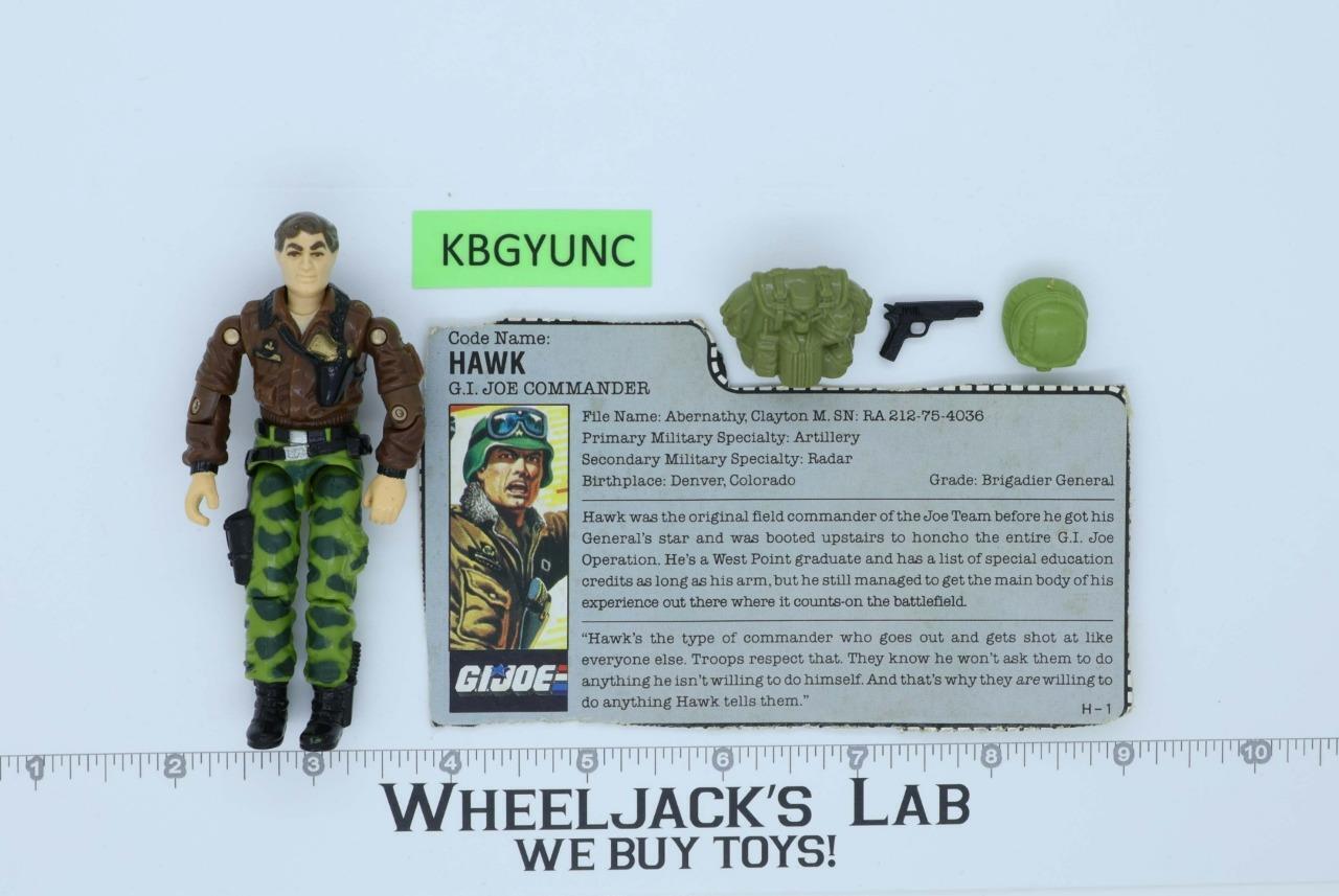 Hawk V2 100% Complete G.I. Joe 1986 Hasbro Vintage Action Figure ...