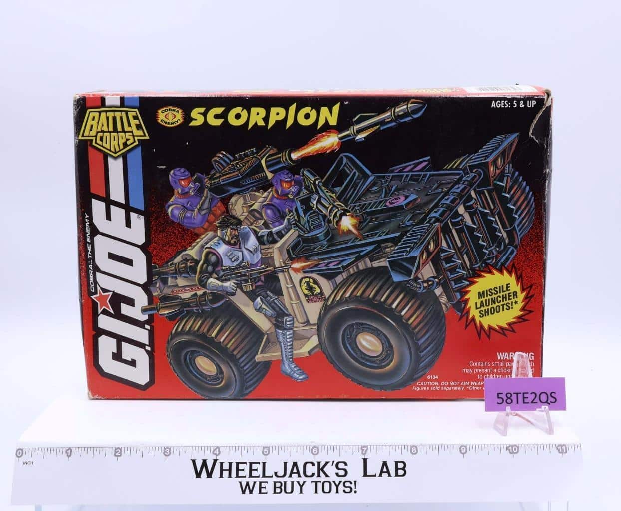 Scorpion GI Joe Battle Corps 1993 Hasbro Action Figure Vehicle ...