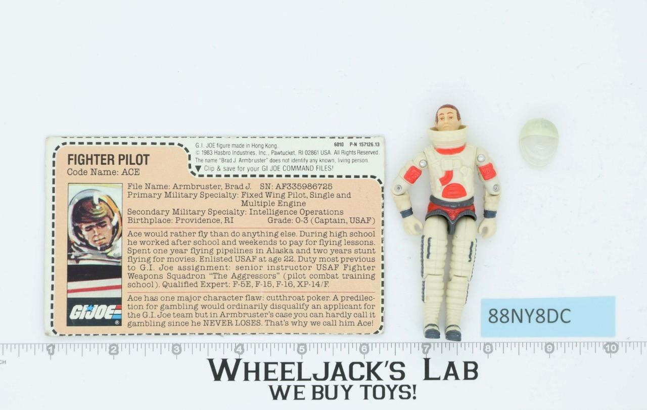 Ace V1 100% Complete G.I. Joe 1983 Hasbro Vintage Action Figure ...