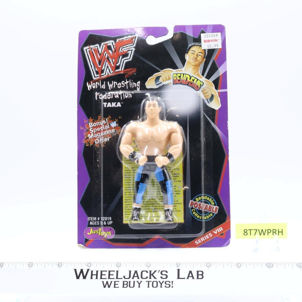 Taka Bend-Ems WWF 1998 Just Toys 4.5" NEW MOSC SEALED - Wheeljack's Lab