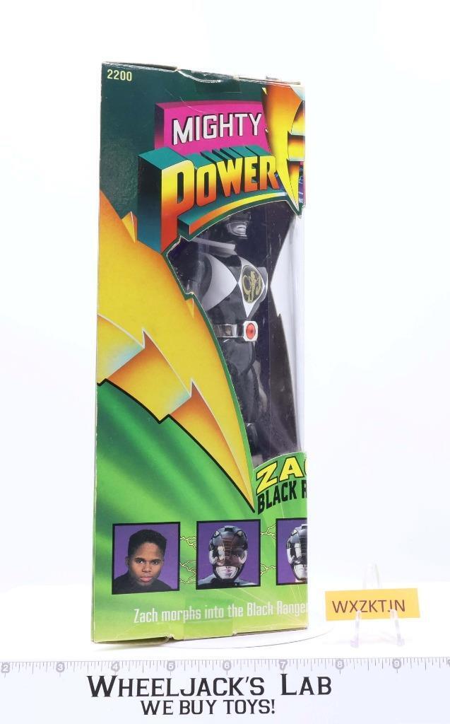 Zach Black Ranger Mighty Morphin Power Rangers 1993 Bandai Action ...