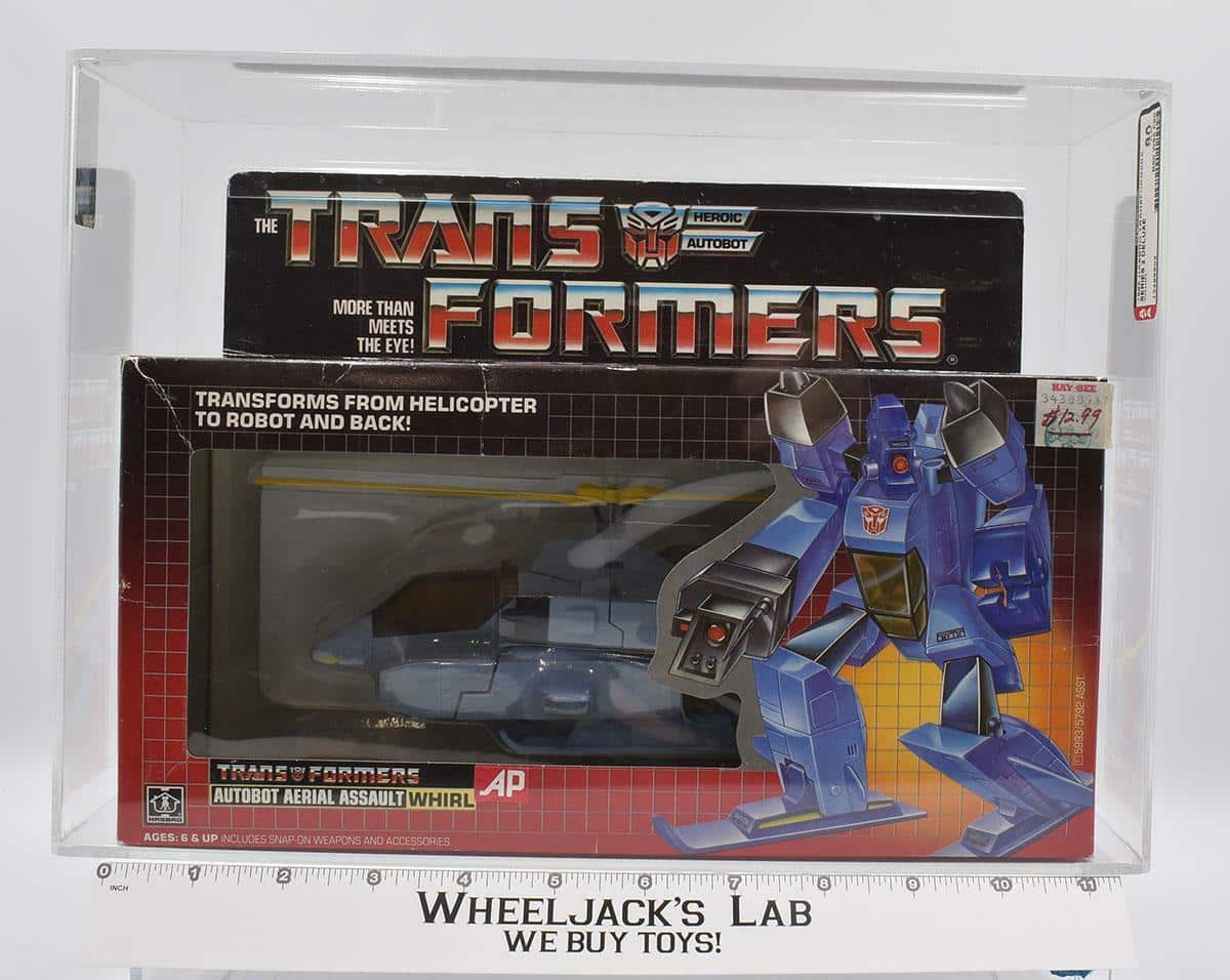 Whirl AFA 80 80/85/90 1985 Sealed Vintage G1 Transformers Hasbro Action ...
