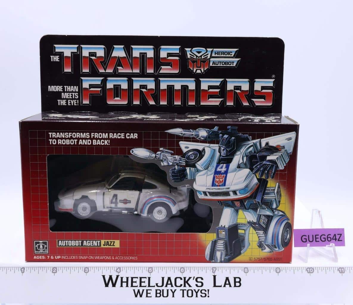 Jazz NICE FIGURE & BOX 100% Complete Boxed 1985 Vintage Hasbro G1 ...