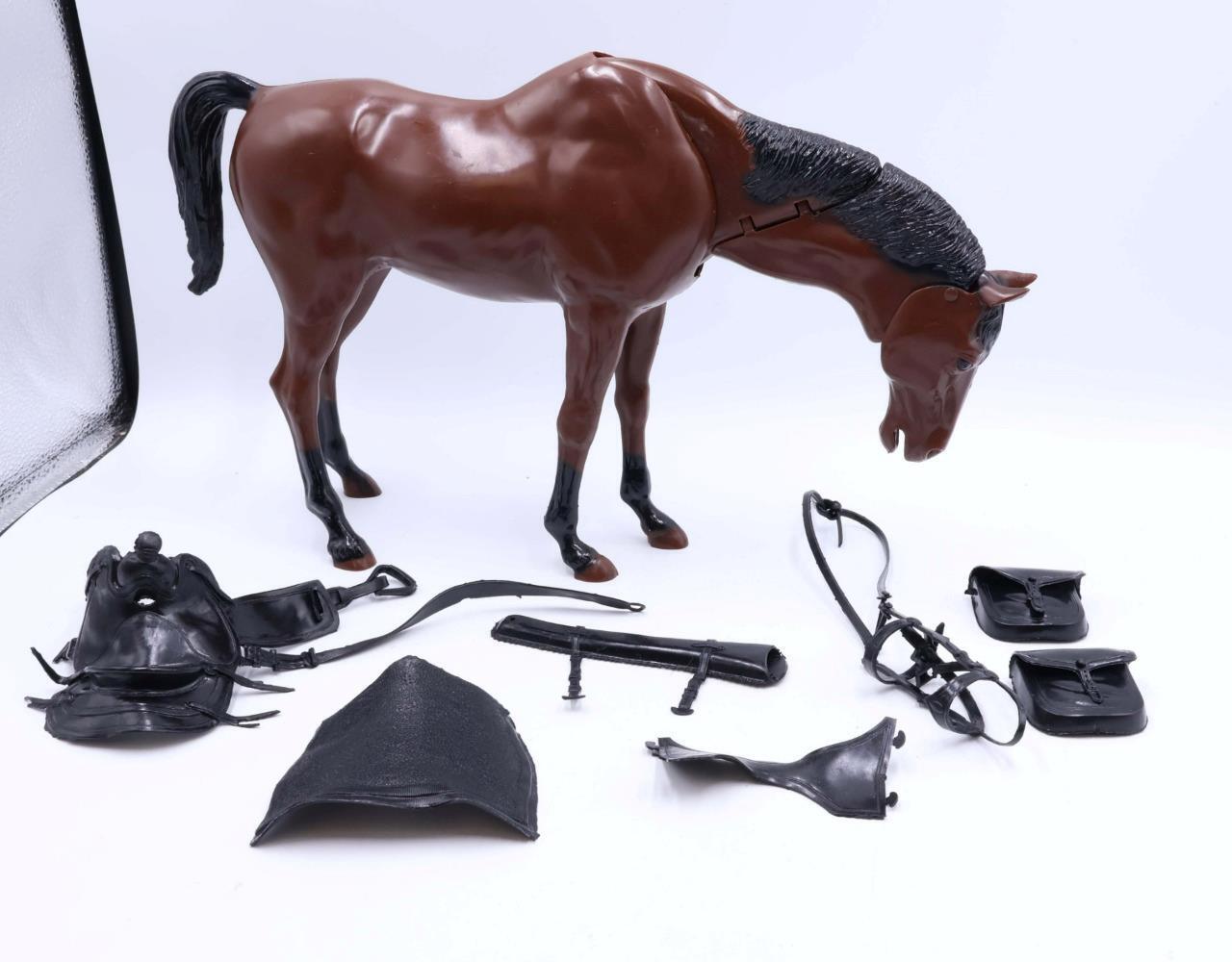 Thunderbolt Nodding Bay Horse Johnny West 1973 Marx Action Figure ...