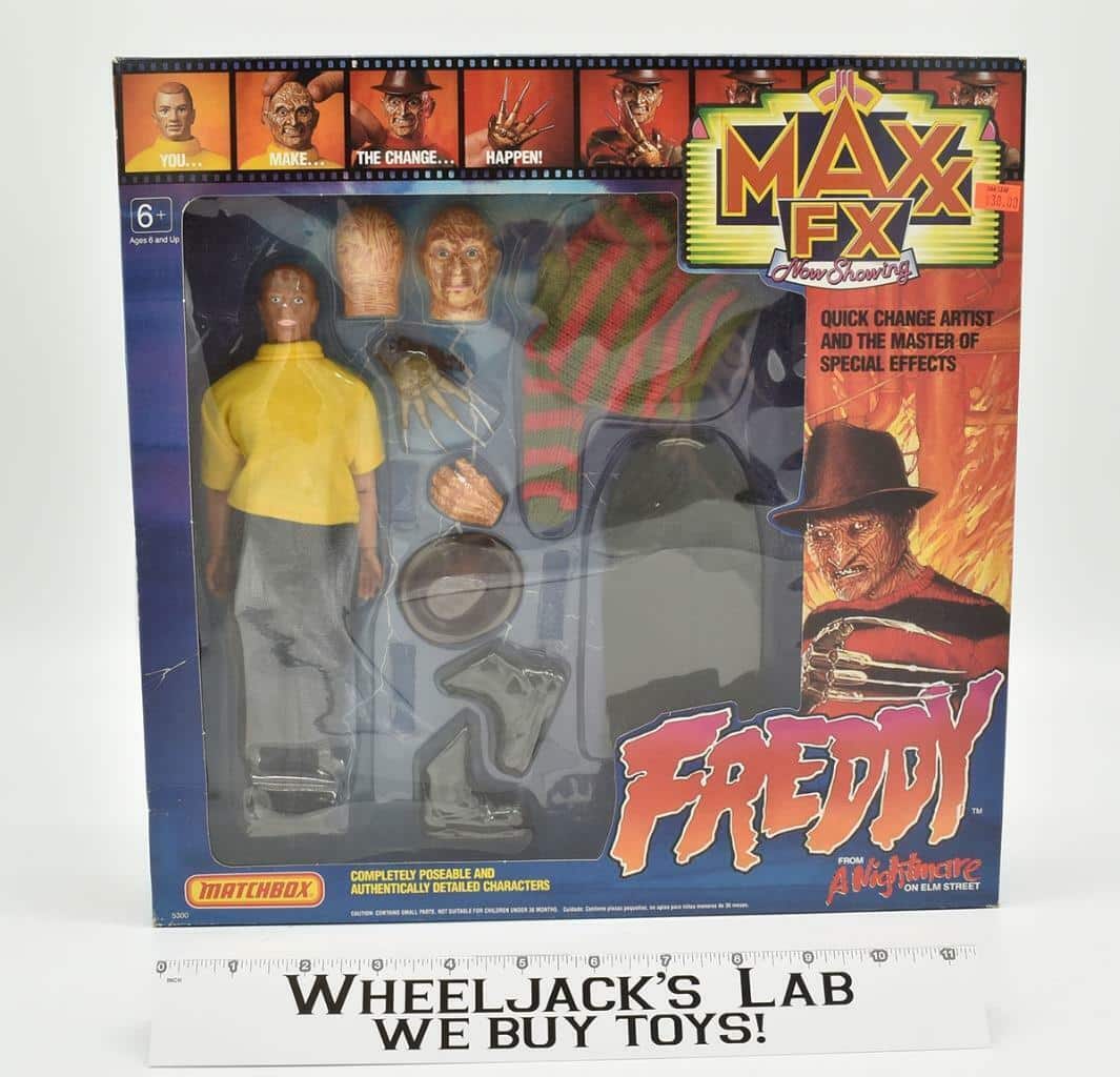Freddy Krueger MAAX FX A Nightmare On Elm Street MIB 1989 Matchbox ...