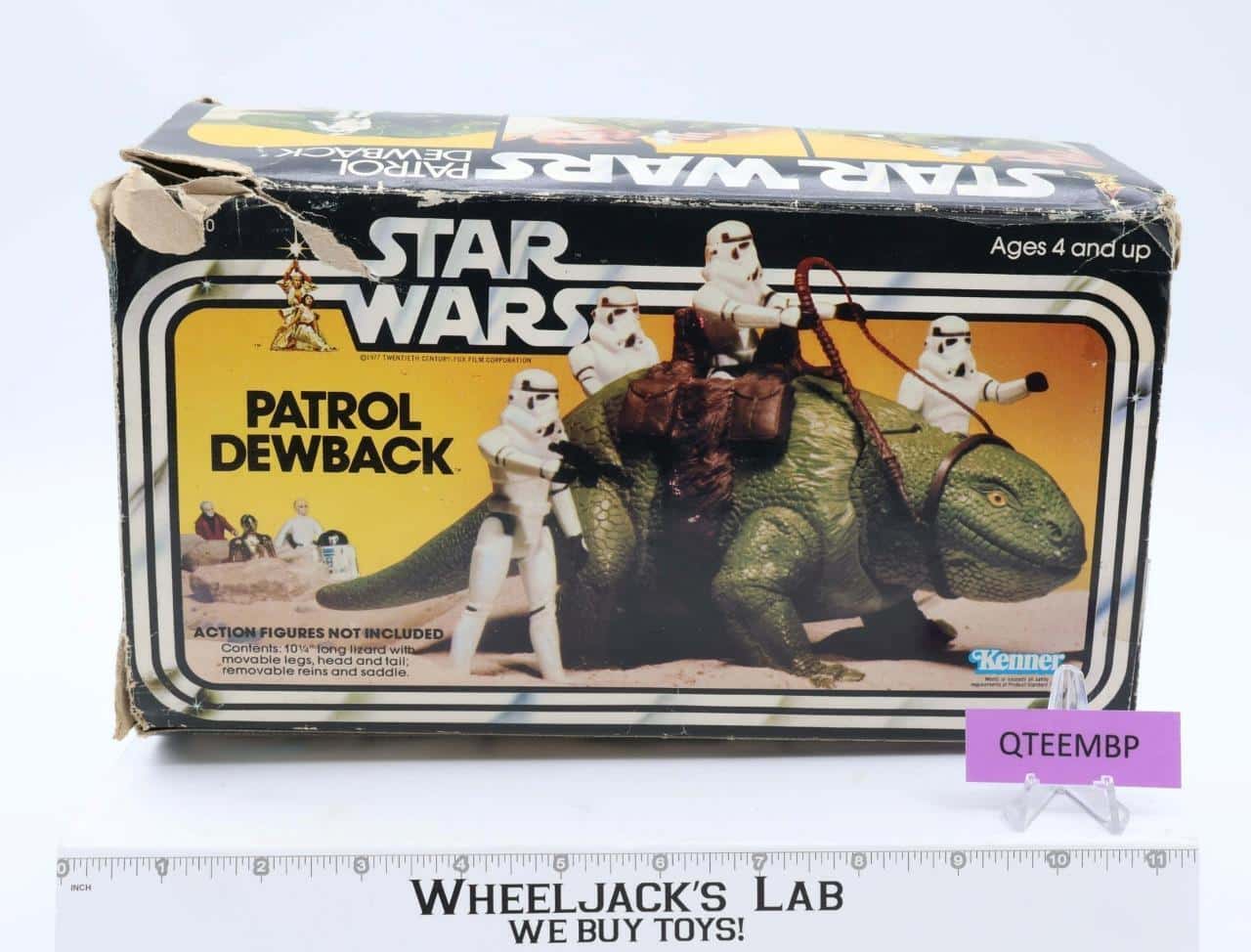 Patrol Dewback 100% Complete W/Box Star Wars 1983 Kenner Action Figure ...