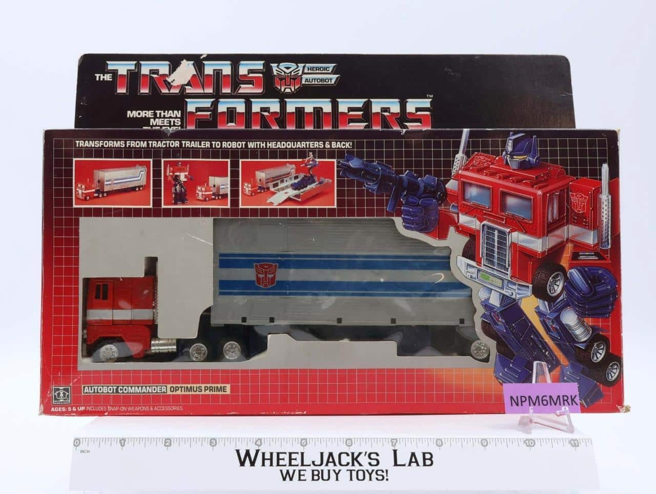 Optimus Prime W/Box 100% Complete 1985 Vintage Hasbro G1 Transformers ...