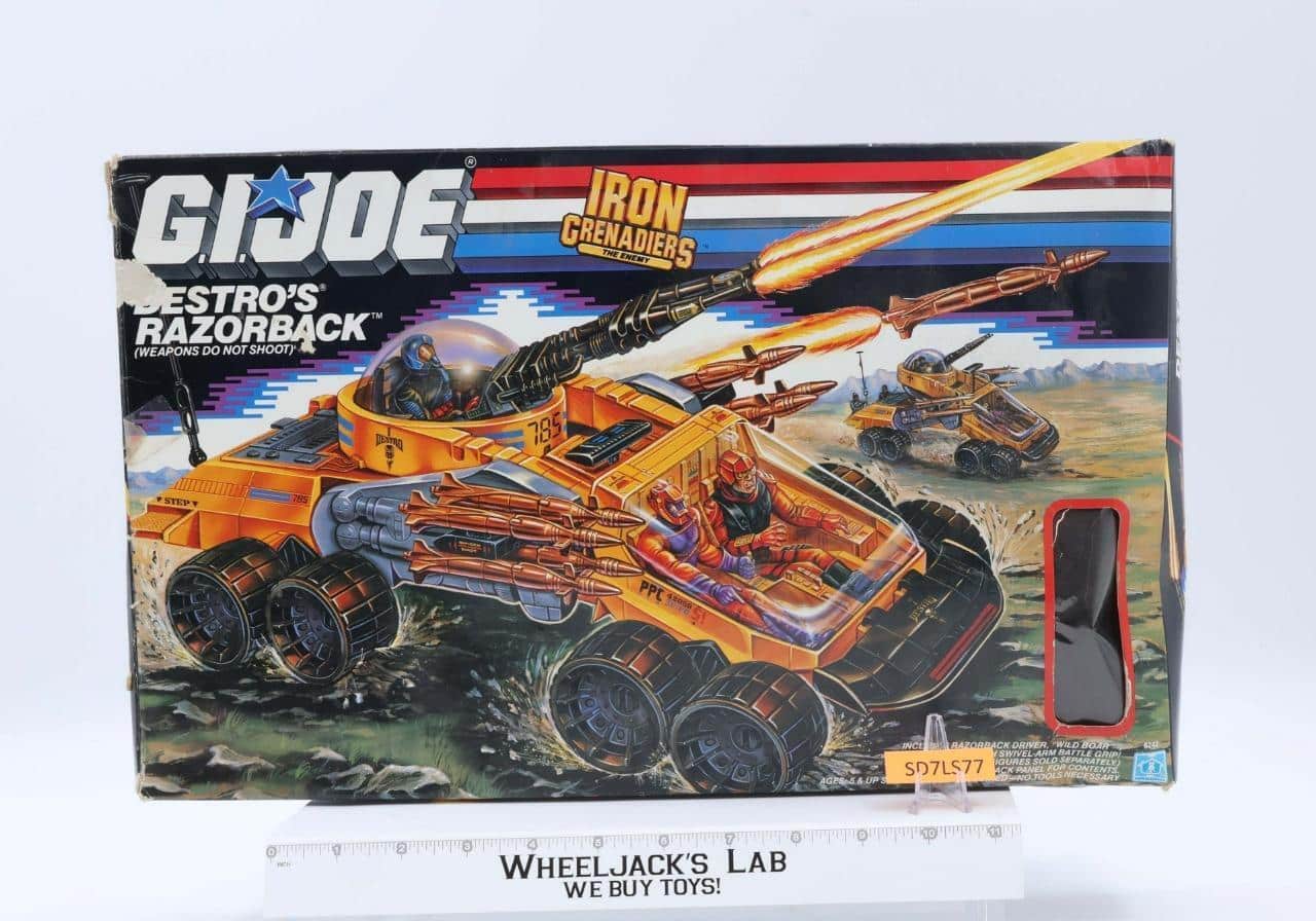 Destro's Razorback 100% Complete W/Box 1989 GI Joe Hasbro Vintage ...
