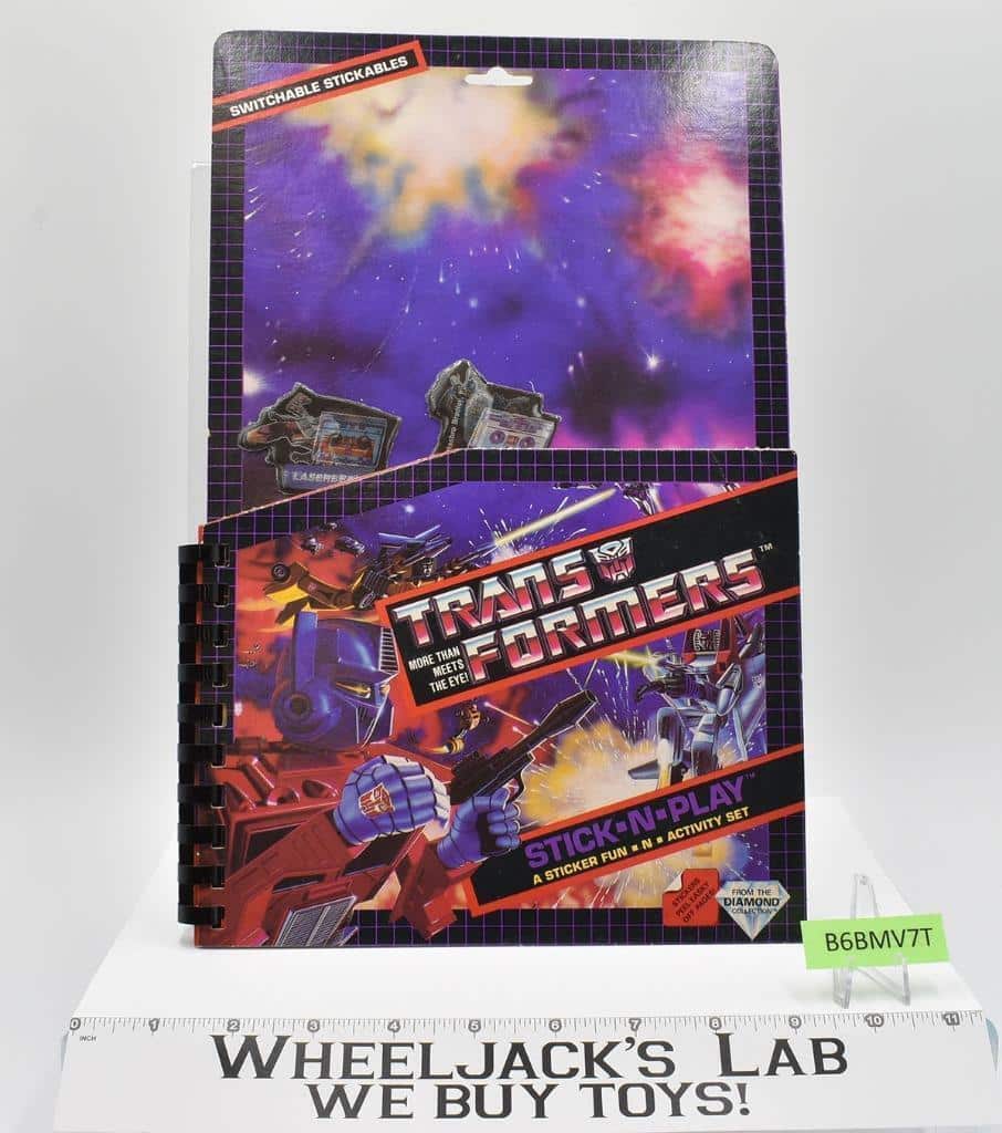 STICK-N-PLAY Sticker Activity Set Transformers 1983 Hasbro Vintage ...