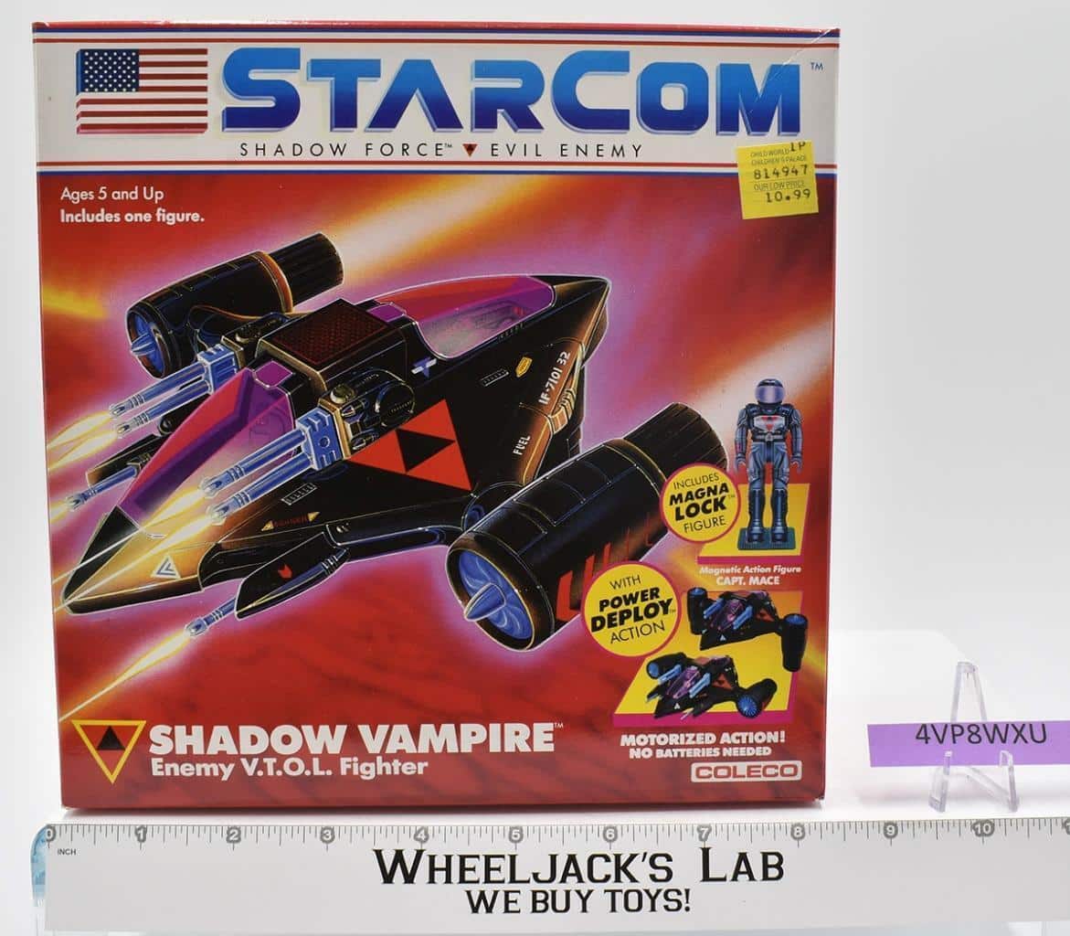 Shadow Vampire WORKS Complete Starcom 1986 Coleco Action Figure Vehicle ...
