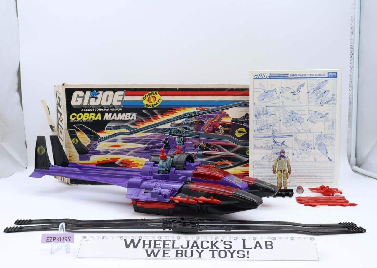 Cobra Mamba W/ Gyro-Viper & Box 100% Complete GI Joe 1987 Hasbro ...