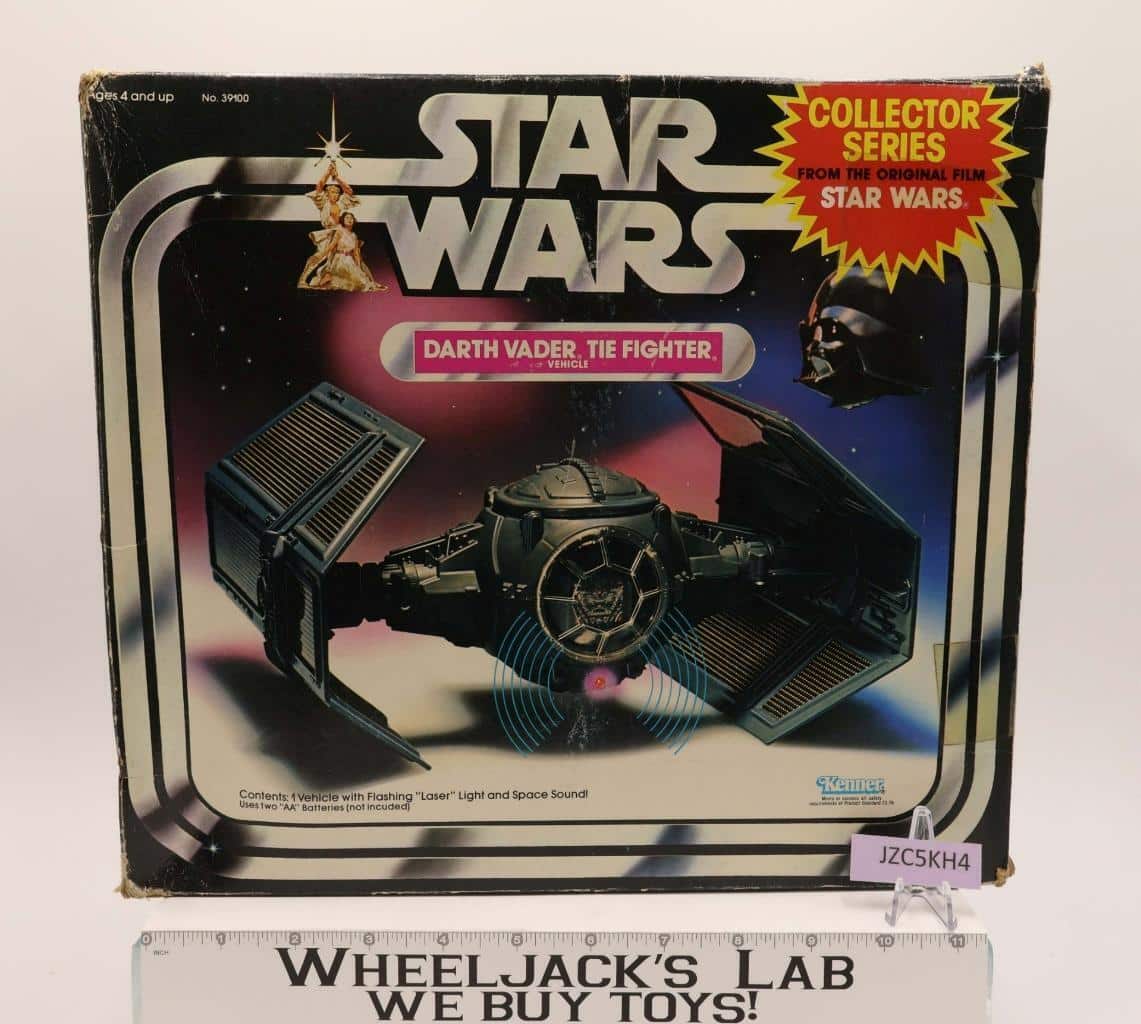 Darth Vader Tie Fighter WORKS 100% Complete W/ Box Star Wars 1978 ...