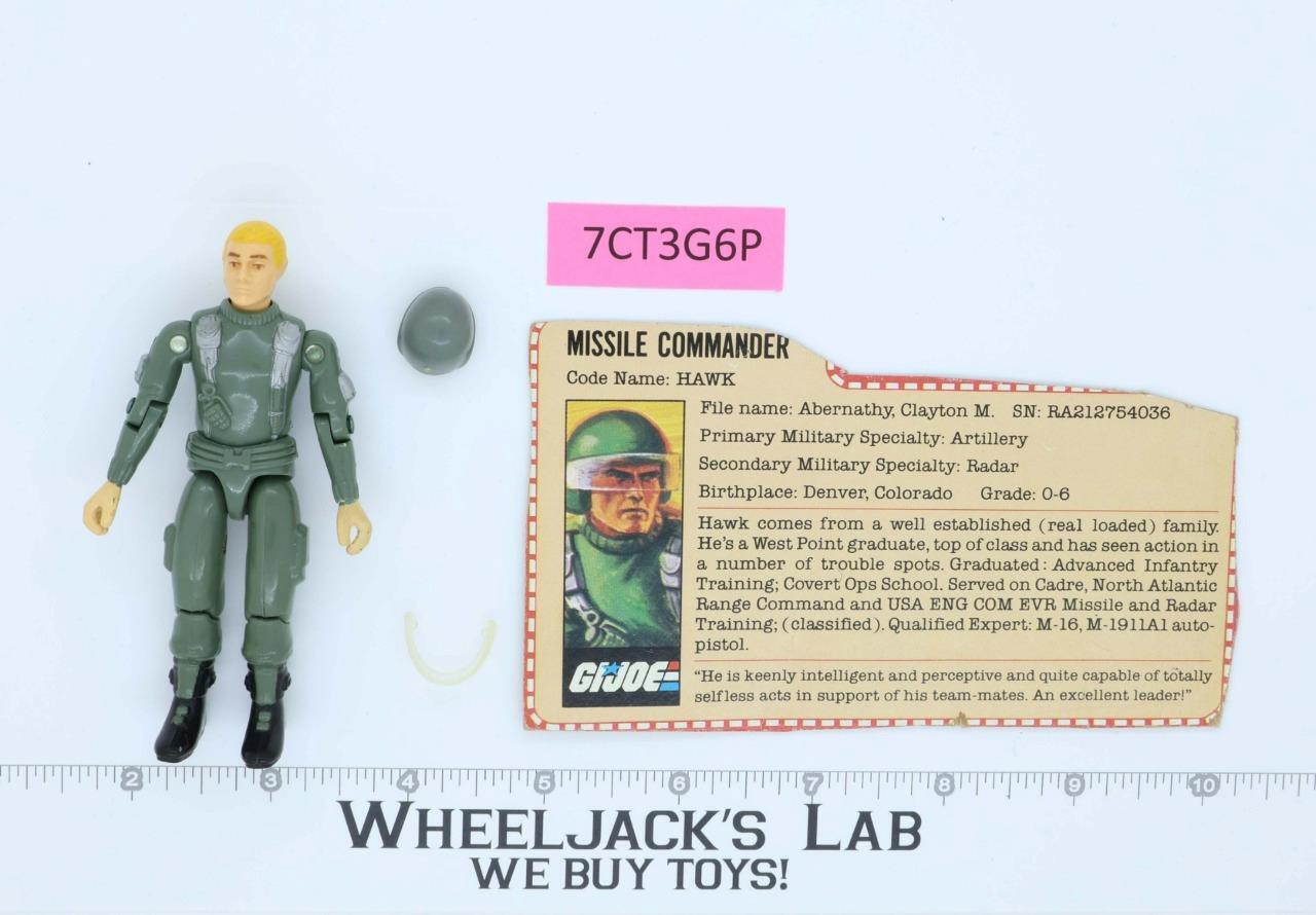 Hawk V1 Straight Arm 100% Complete 1982 G.I. Joe Hasbro Vintage Action ...