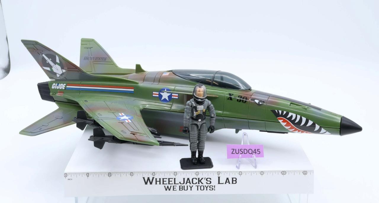 Conquest X-30 W/ Ace Pilot 100% Complete G.I. Joe 1998 Hasbro Action ...