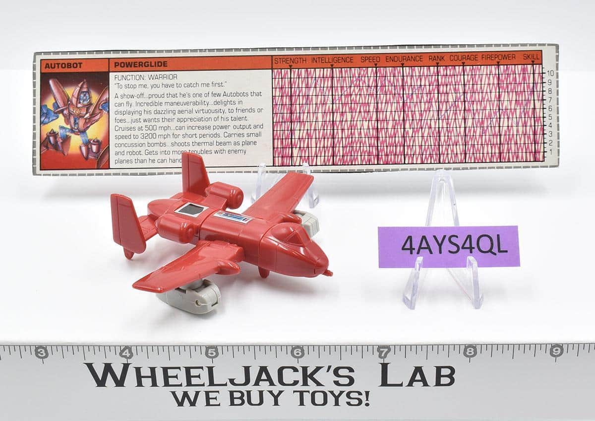 Powerglide 100% Complete 1985 Action Figure G1 Transformers A-10 ...