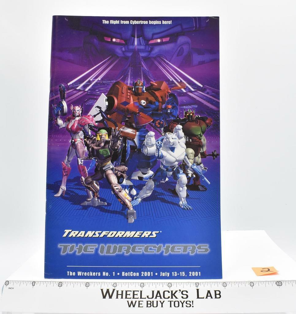 Botcon The Wreckers Blue Purple Cover #2 Hasbro 2001 Comic - Wheeljack's Lab