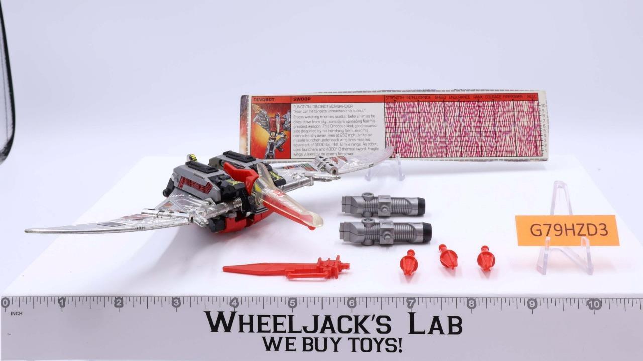 Swoop 100% Complete 1985 Hasbro G1 Transformers Pteranodon Vintage ...