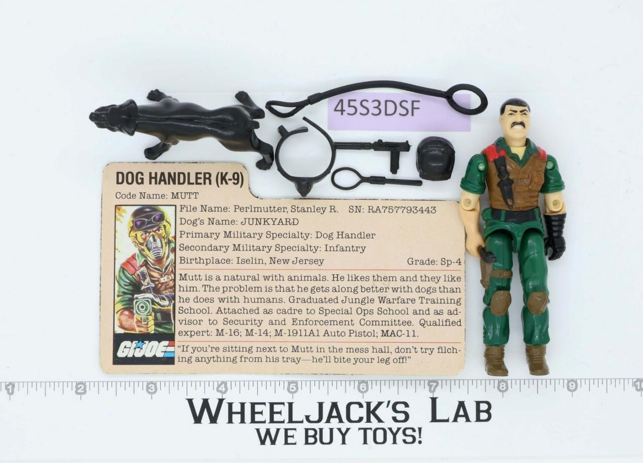 Mutt V1 100% Complete G.I. Joe 1984 Hasbro Vintage Action Figure ...