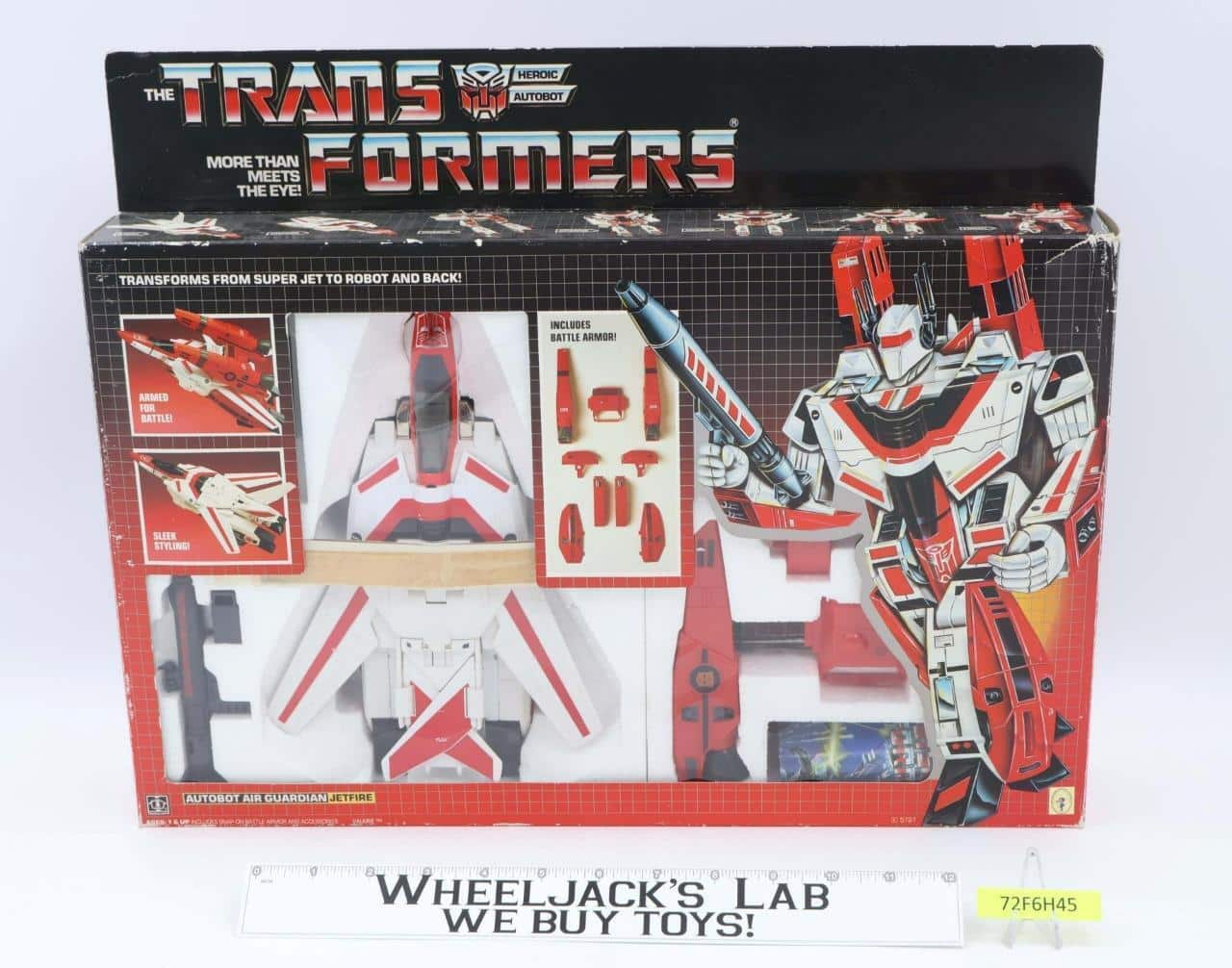 Jetfire 100% Complete W/ Box 1985 G1 Transformers Vintage Hasbro Action ...