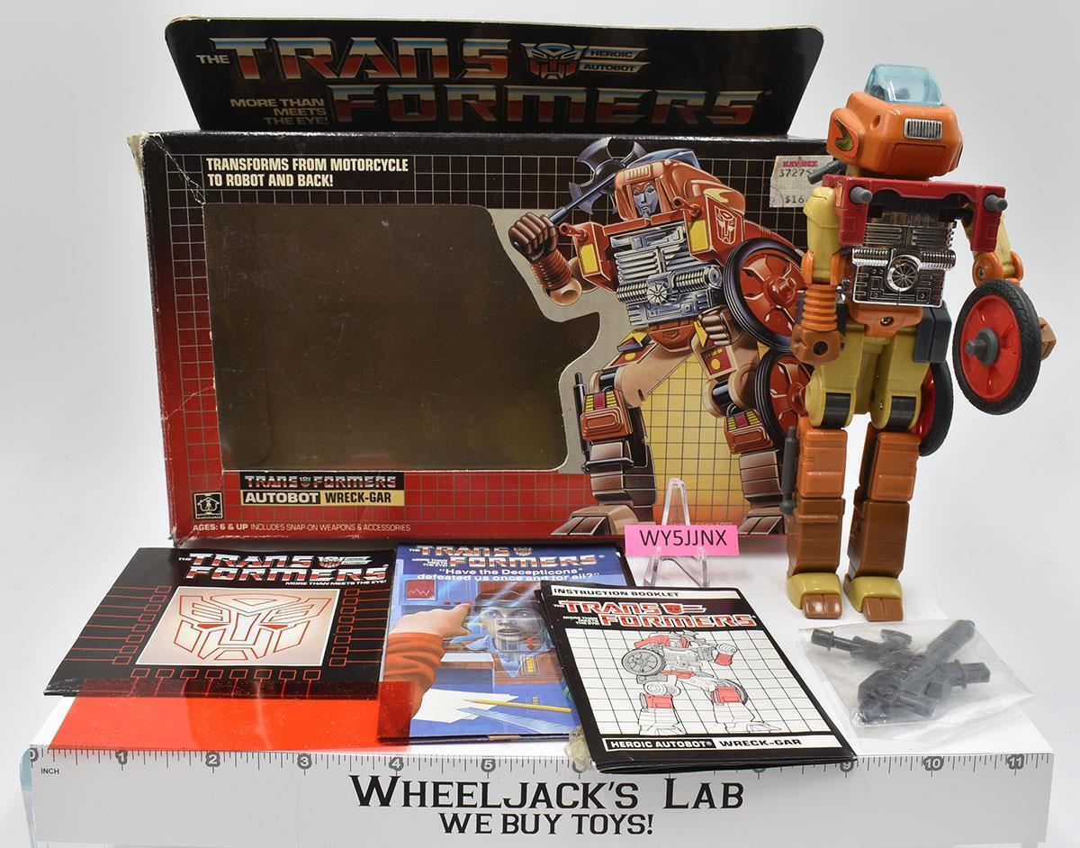 Wreck-Gar W/Box 100% Complete 1986 Vintage Hasbro G1 Transformers ...