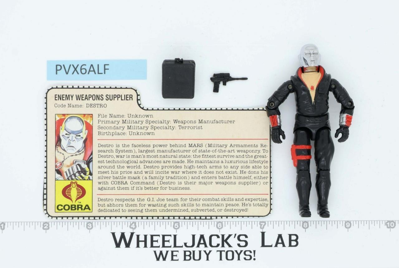 Destro V1 100% Complete G.I. Joe 1983 Hasbro Vintage Action Figure ...