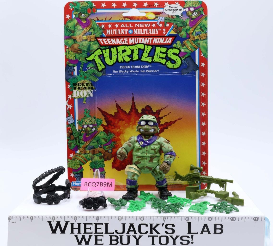 Delta Team Don 100% Complete W/Card TMNT 1992 Playmates Action Figure ...