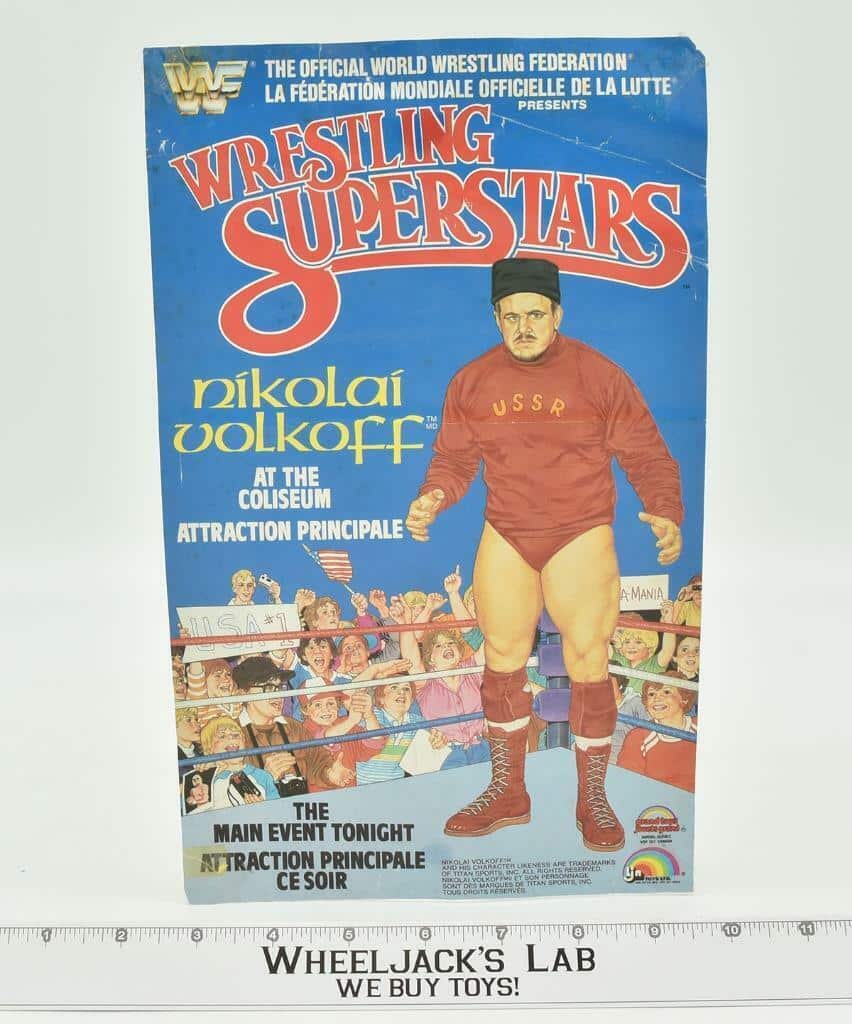 Nikolai Volkoff Original Poster 1985 WWF LJN Wrestling Vintage ...