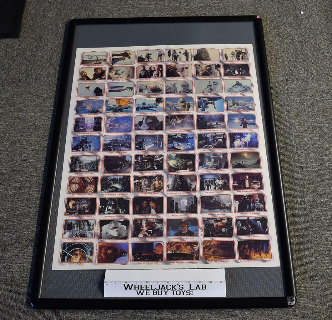 Poster of Top Card Images NOT FRAMED Star Wars ESB 1980 Kenner 28x22 ...