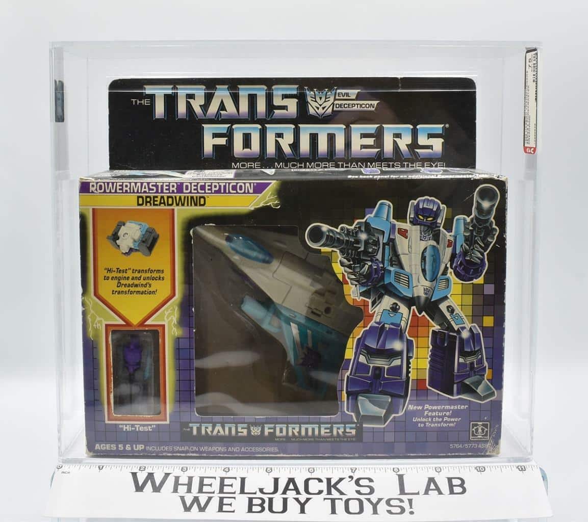 Dreadwind AFA 75 75/85/90 TAPE SEALED BOTH SIDES 1988 G1 Transformers ...