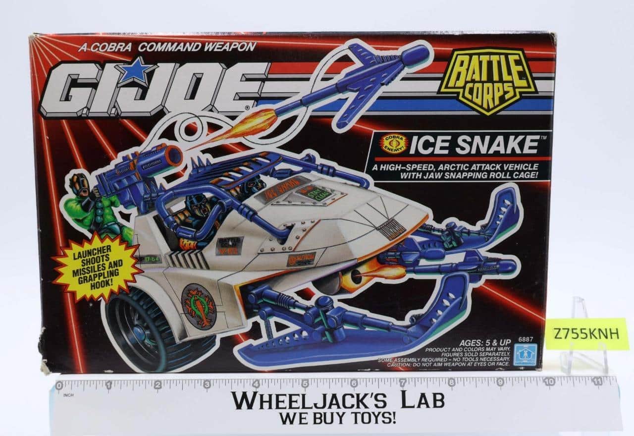 Ice Snake Arctic Attack Vehicle 100% Complete W/Box GI Joe 1992 Action ...