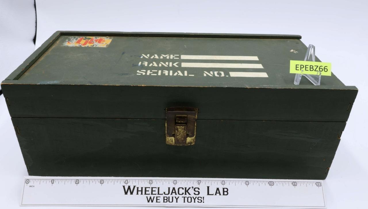 Wooden Footlocker Foot Locker 1964 GI Joe ARAH Hasbro Vintage ...