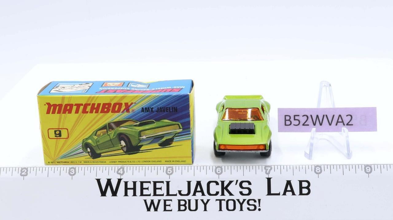 AMX Javelin No 9 Lesney Superfast Matchbox 1973 W/Box England Vintage ...
