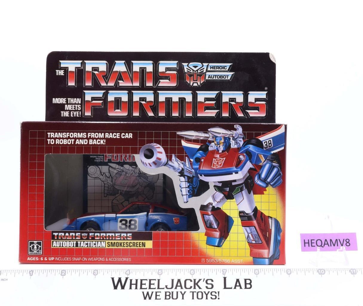 Smokescreen W/Box 100% Complete 1985 Vintage Hasbro G1 Transformers ...