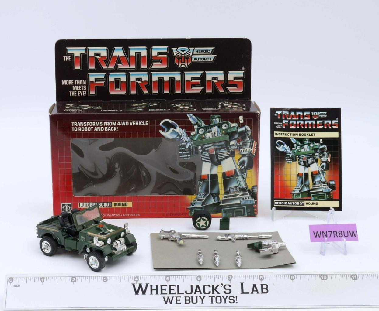 Hound NICE BOX & FIGURE 100% Complete 1985 Vintage Hasbro G1 ...