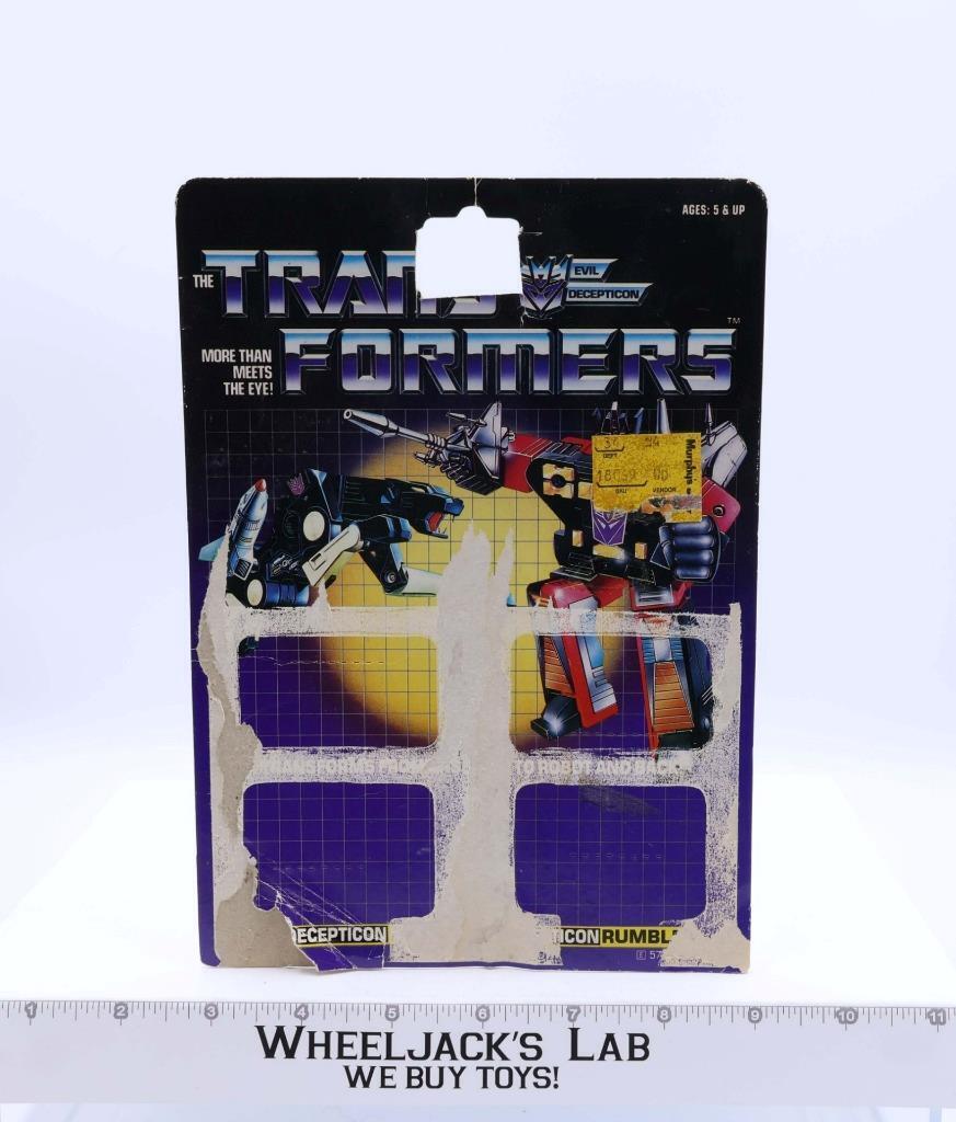 Ravage & Rumble Cardback 1984 Vintage Hasbro G1 Transformers Action ...