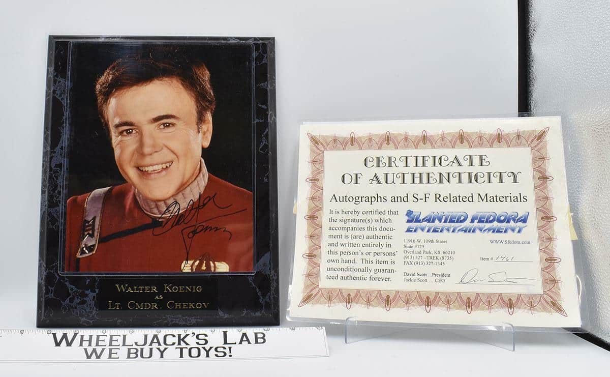 Lt. Commander Chekov Star Trek Walter Koenig AUTOGRAPHED Plaque W/COA ...