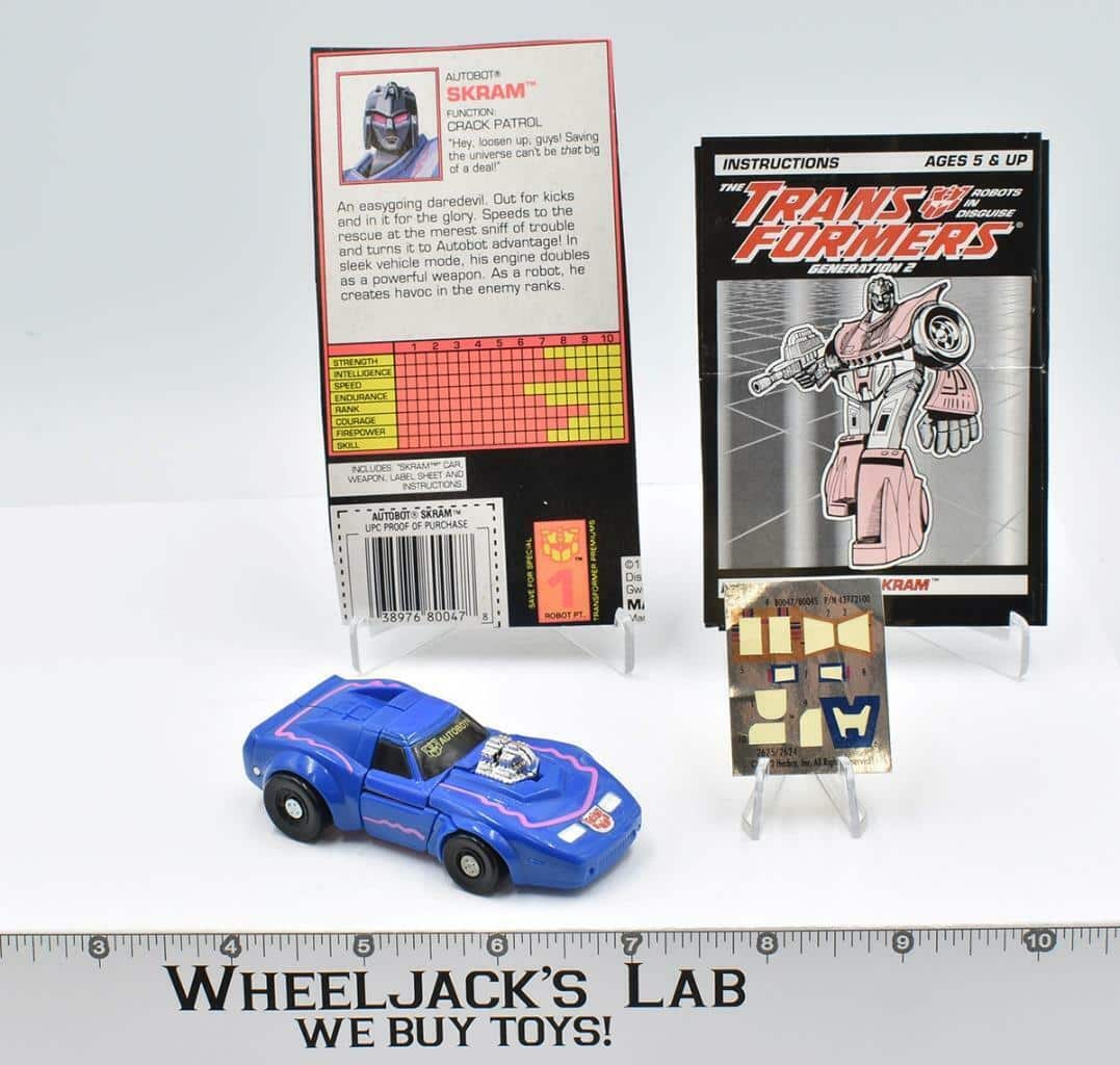 G2 Autobot Skram 100% Complete 1992 Hasbro Transformers Action Figure ...