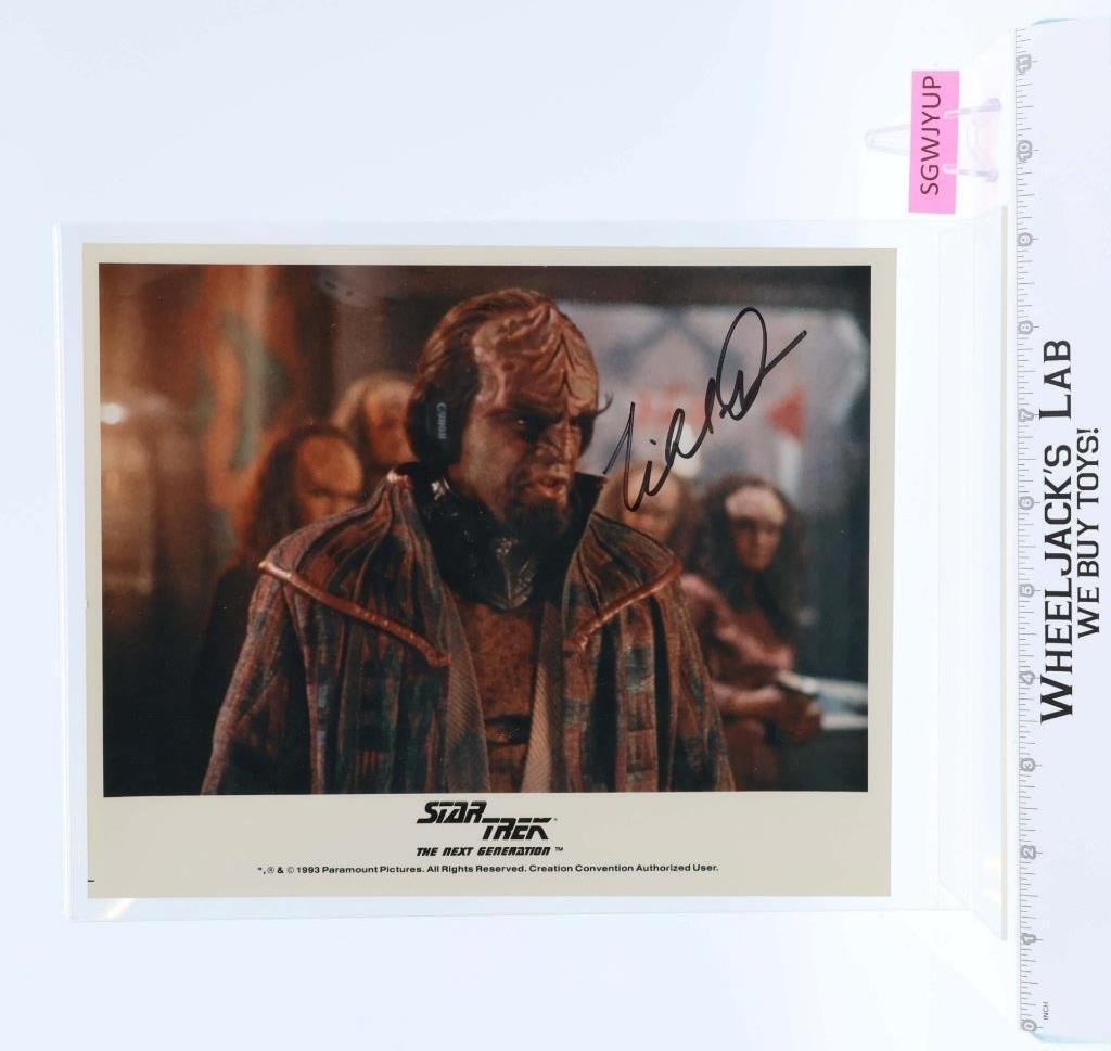 Commander Worf Star Trek Next Generation Michael Dorn AUTOGRAPHED ...