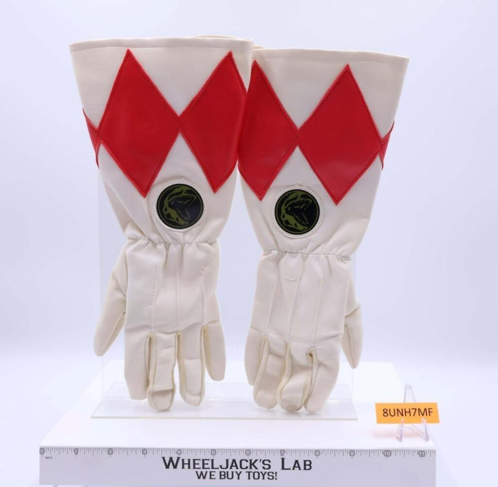 Red Ranger Gloves Mighty Morphin Power Rangers 1994 Bandai Role Play ...