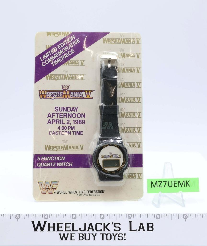WWF Wrestle Mania V 5 Function Quartz Watch 1989 Titan Sports Hulk ...