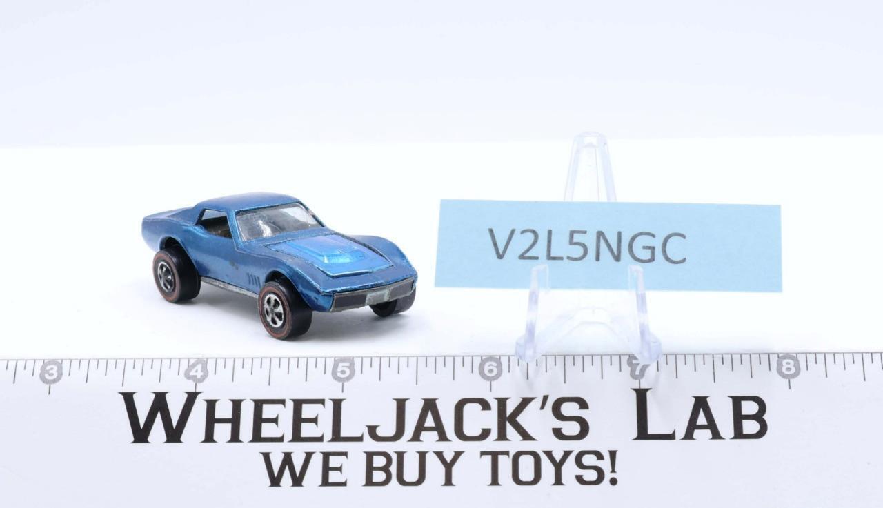 Custom Corvette Blue 1968 Redline Hot Wheels Mattel Vintage RL ...