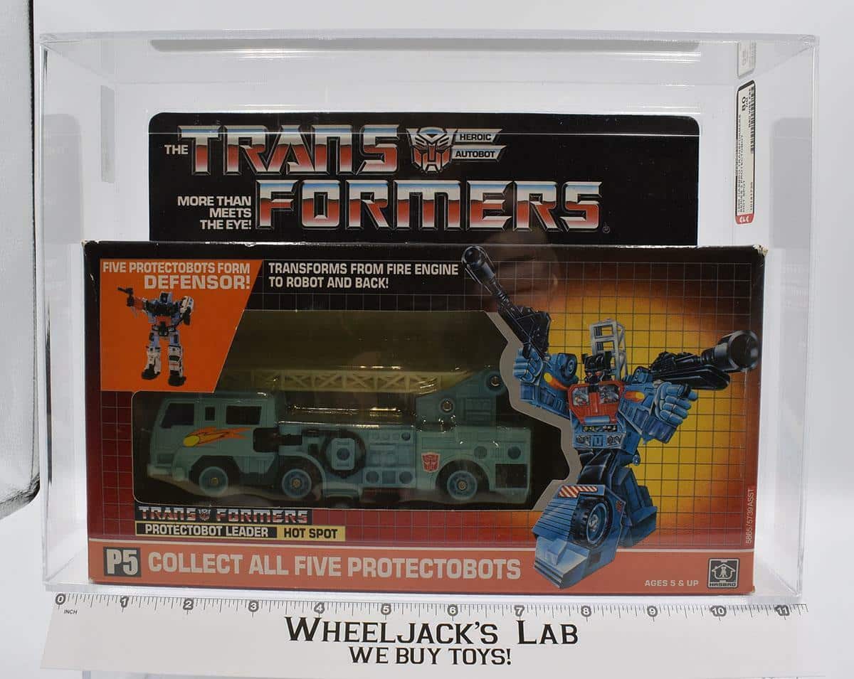 Hot Spot AFA 80 80/85/85 1986 Sealed Vintage G1 Transformers Hasbro ...