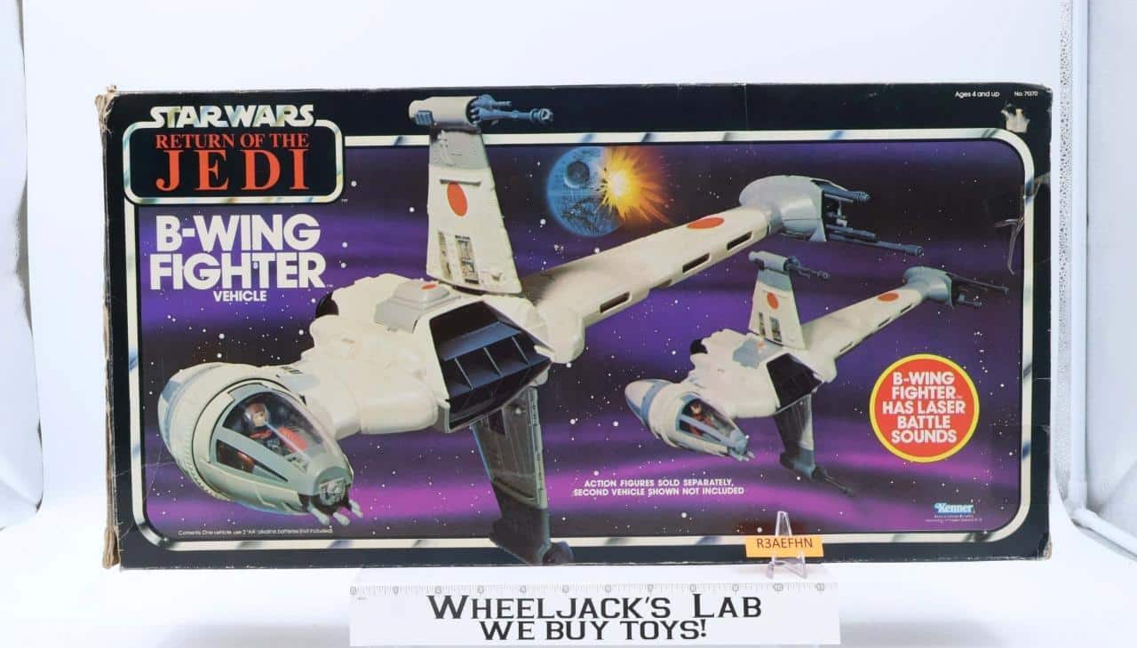 B-Wing Fighter W/Box Star Wars 1983 Vintage Kenner Action Figure ...