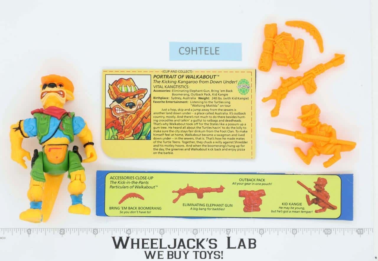 Walkabout 100% Complete Teenage Mutant Ninja Turtle TMNT 1991 Playmates ...