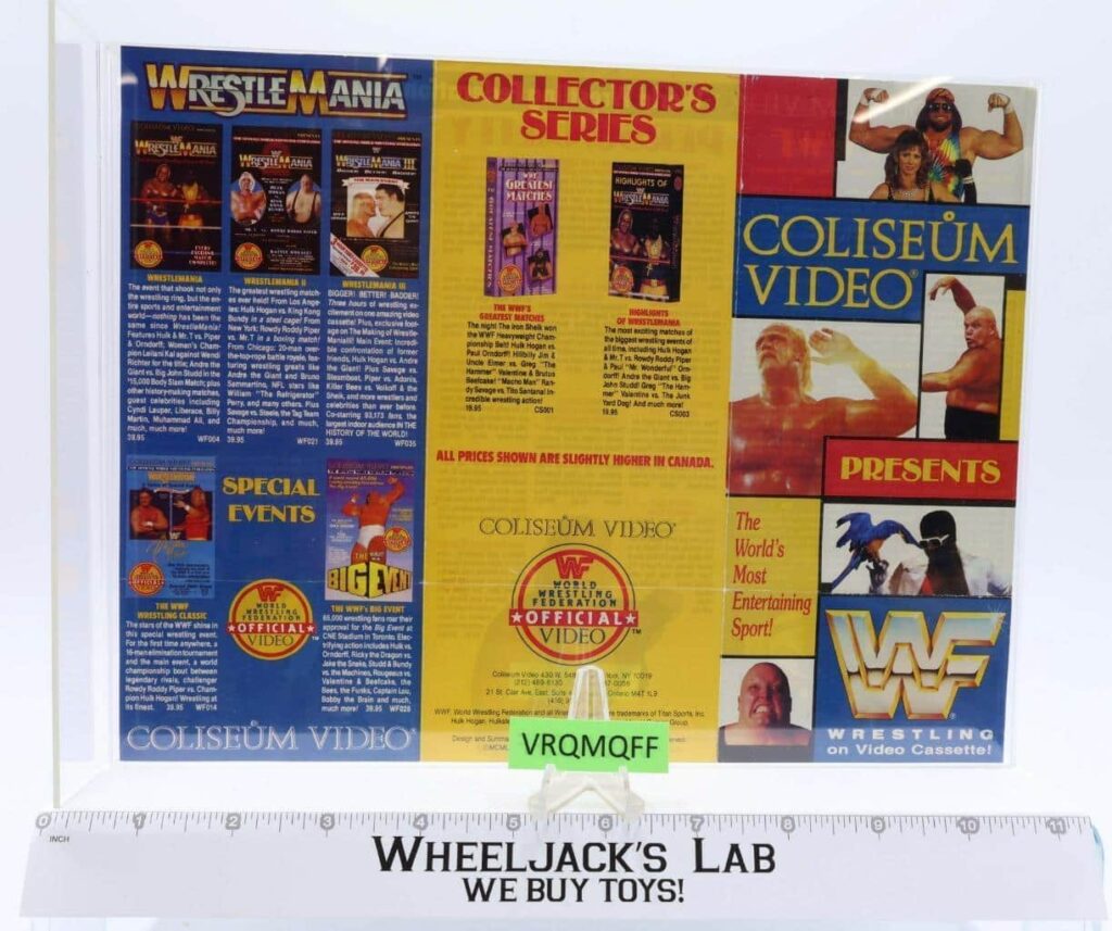WWF Coliseum Video (circa 1987) Brochure WrestleMania Hulk Hogan RARE ...